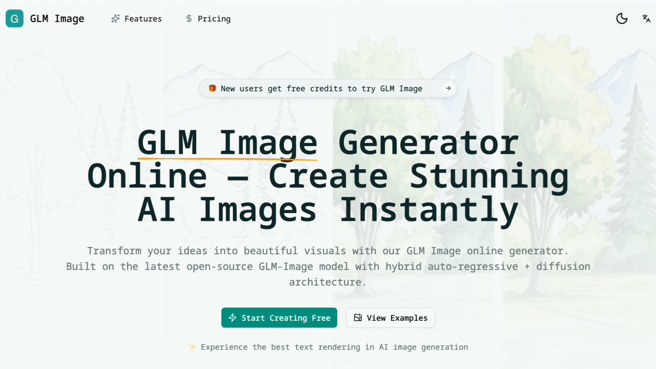 GLM Image Generator Online | AI Image Creator Free